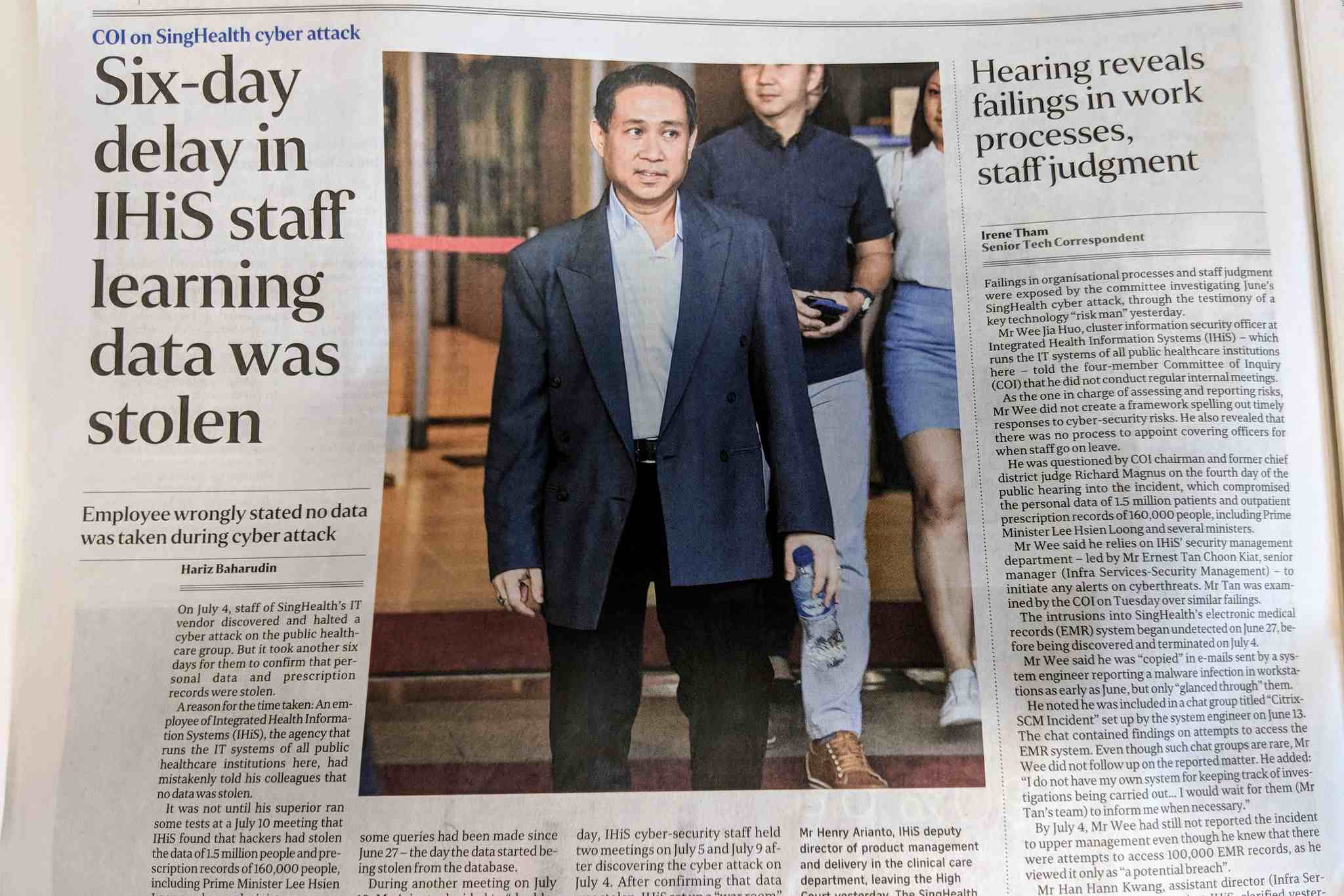 SingHealth Data Breach Drama Unfolds – Zit Seng's Blog