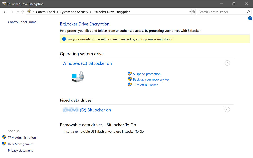 Full Disk Encryption in Windows 10 – Zit Seng's Blog