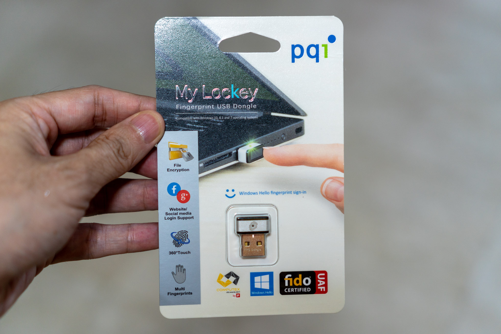 PQI My Lockey Fingerprint Reader – Zit Seng's Blog